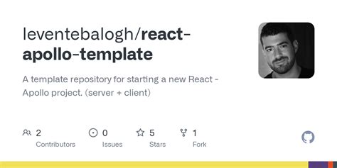 GitHub Leventebalogh React Apollo Template A Template Repository For Starting A New React