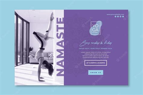 Premium Vector Yoga Classes Banner Template