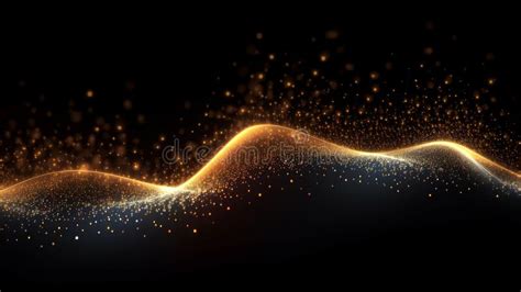 a glowing particle and binary wave pattern on dark background