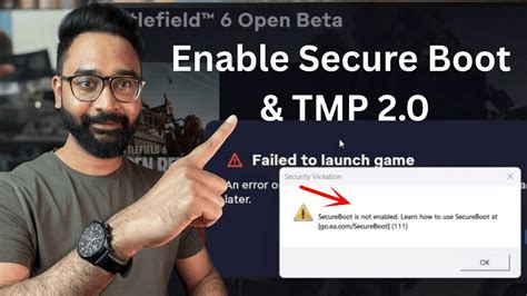 Battlefield 6 Ready Enable Secure Boot Tpm 20 Fix Security