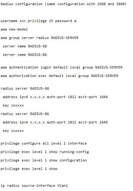 Radius Authentication Failed Cisco Community