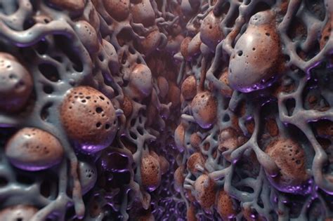 Premium Ai Image 3d Biosynthetic Hybrid Material Background