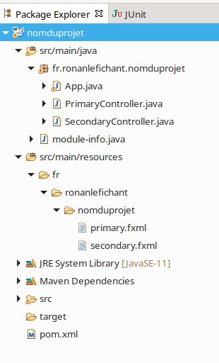 Projet JavaFX FXML Avec Maven Archetype