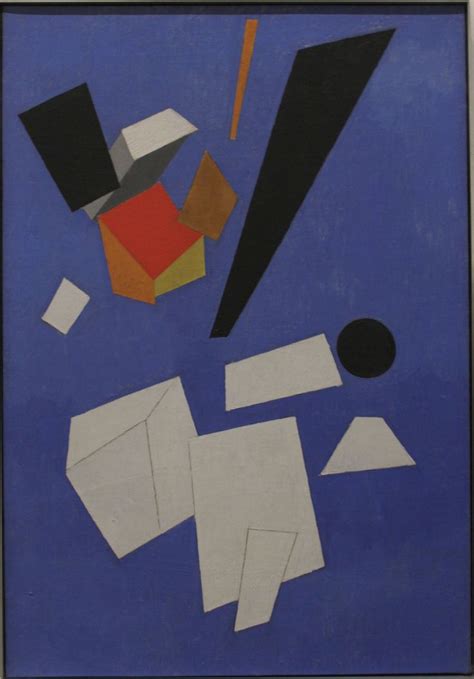 Ivan Puni ~ Suprematische Compositie ~ 1915 ~ Olieverf Op Doek ~ 94 X