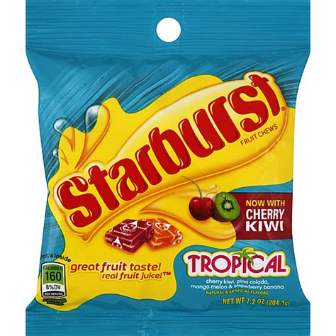 Starburst Candy Tropical Flavors Starburst Tropical Fruit Chews 36ct