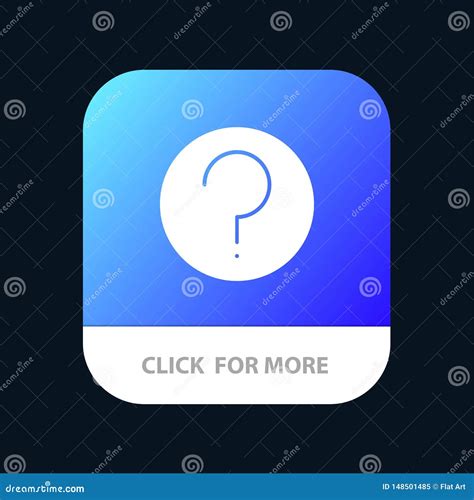 basic help ui mark mobile app button android and ios glyph version