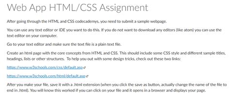 Solved Web App HTML CSS Assignment After Going Through The Chegg Com