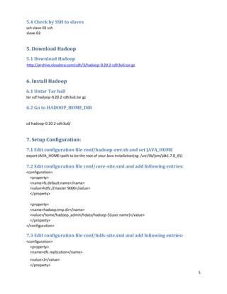 Deploy Hadoop Cluster PDF