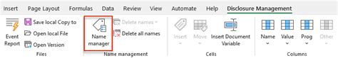names and name extensions in ms excel lucanet support