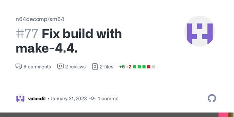 Fix Build With Make 44 By Valandil · Pull Request 77 · N64decomp