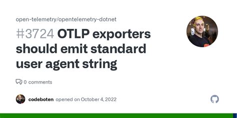 Otlp Exporters Should Emit Standard User Agent String · Issue 3724