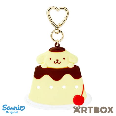Buy Sanrio Pompompurin Pudding Die Cut Keychain With Heart Clip At Artbox