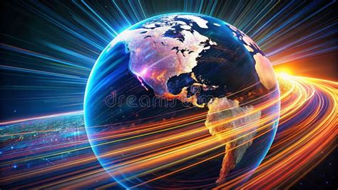 Dynamic Visualization Of Global Data Flow A Long Exposure Perspective