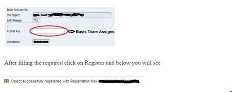 VENKAT SAP BASIS Developer Key Object Key Access Key