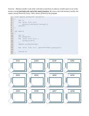 Understanding Memory Model In C Programming Exploring Function Course Hero