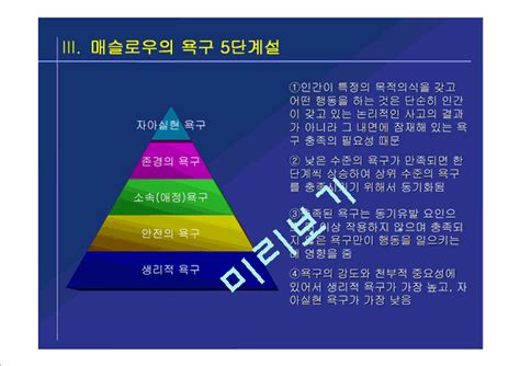매슬로우의 욕구5단계설마케팅브랜드브랜드마케팅기업서비스마케팅글로벌경영시장사례경영경제레포트