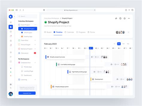 Timeline View Task Management Dashboard Task Management Ui Design