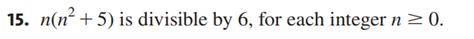 Solved 15 Nn25 Is Divisible By 6 For Each Integer N≥0