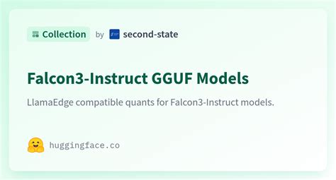 Falcon3 Instruct Gguf Models A Second State Collection