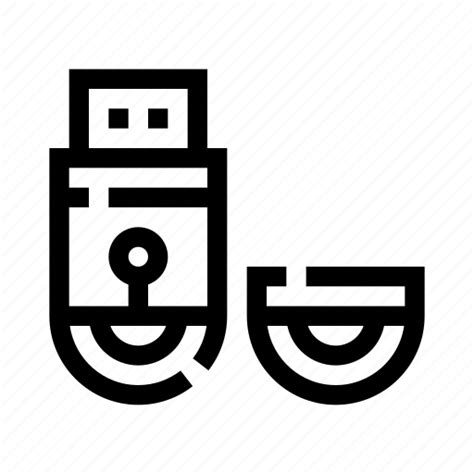 Usb Drive Flash Memory Stick Portable Storage Icon Download On Iconfinder