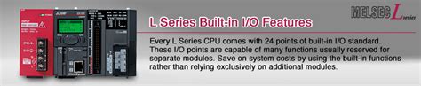 Cpu Control Function Melsec L Series Product Features Programmable