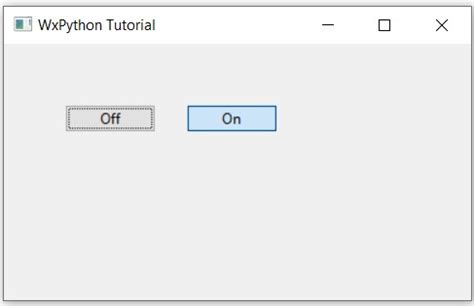 WxPython ToggleButton Widget CodersLegacy
