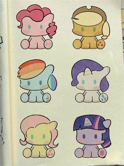 小马宝莉七个公主简笔画图片怎么画（精选10张） 简笔画图片大全