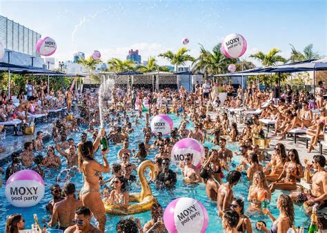 Pool Party Miami Moxy Pool Party At Moxy South Beach