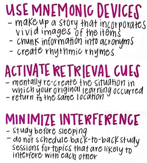 How To Improve Memory Studenting