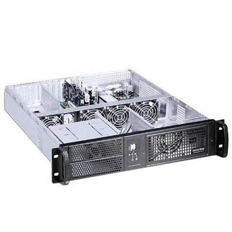 Industrial 19 Rack Chassis 2U Black PC Cases And Chassis PC Assembly PC And Mobile