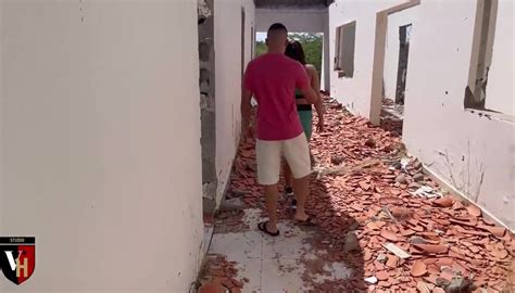 Hot Brunette Having Sex With A Stranger At An Abandoned Construction