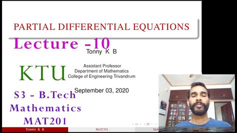 Special Cases Charpit S Method PDE YouTube