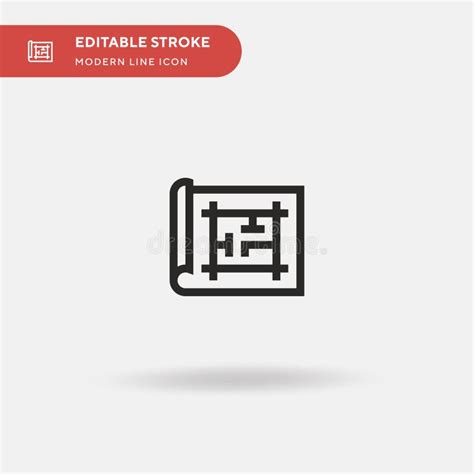 Blueprint Simple Vector Icon Illustration Symbol Design Template For