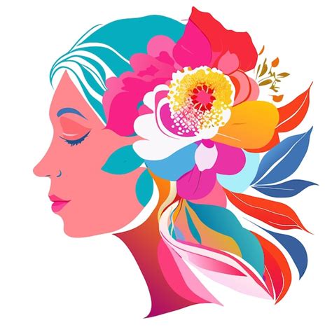 Premium Vector Watercolor Line Drawing Person Flower Hand Drawn