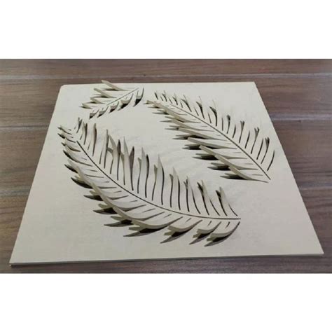 White 3d Indowud Pvc Palm Stencil Leaves Panel At ₹ 2000piece In