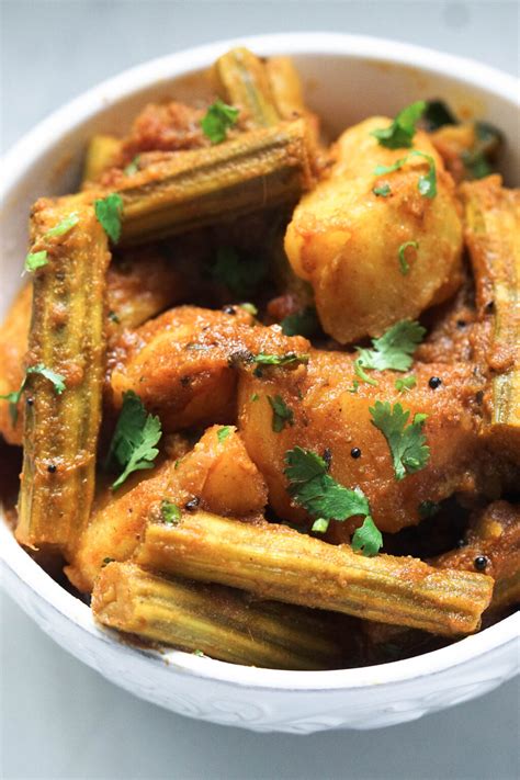 Indian Drumstick Saragva Nu Shaak Some Indian Girl