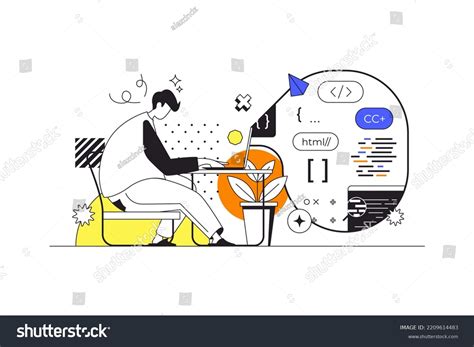 Developer Lineart Over 11015 Royalty Free Licensable Stock Vectors
