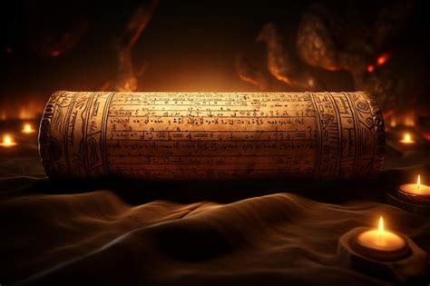 Premium Ai Image An Ancient Scroll With Intricate Hieroglyphics Ill 00529 01 Premium Ai Image An Ancient Scroll With Intricate Hieroglyphics Ill 00529 01