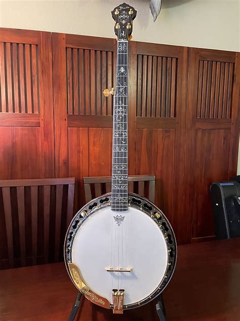 Prucha Five String Custom Maple Presentation Resonator Banjo Reverb