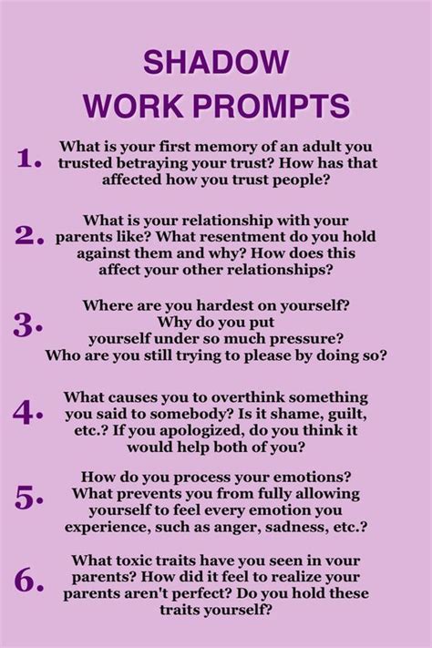 Shadow Work Shadow Works Prompts In 2023 Writing Therapy Shadow Work Healing Journaling