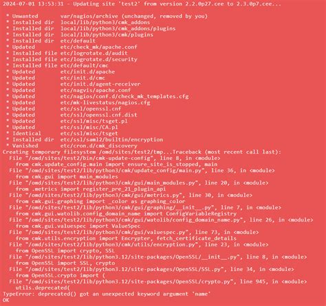 Site Upgrade Fail What To Do Troubleshooting Checkmk Community