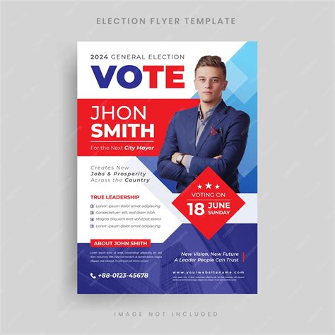 Premium Psd Political Election Vote Flyer Template Design