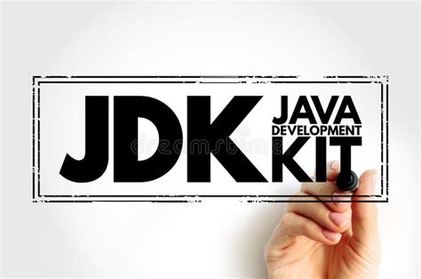 Jdk Java Development Kit Acronym Technology Concept Background Stock