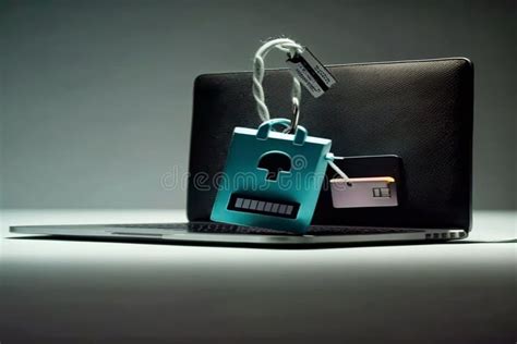 Steel Padlock And Computer Keyboard Internet Security And Data