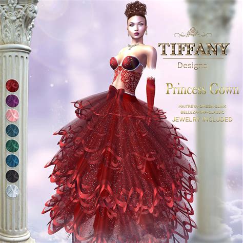 Second Life Marketplace Td Princess Santa Gown With Appliers