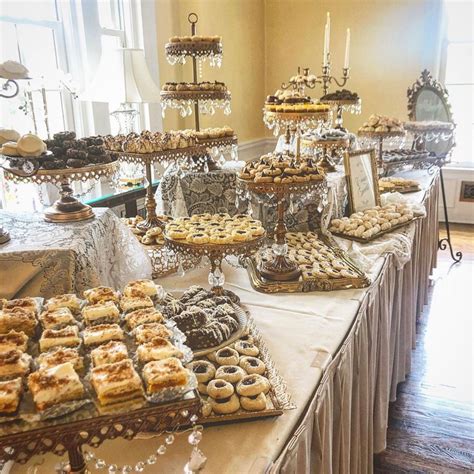 Elegant Wedding Cookie Table 60 Photos