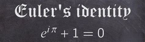 欧拉恒等式 ── 最优美的数学定理 知乎