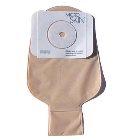 Cymed Microskin Platinum 11 Drainable One Piece Ileostomy Bag Press