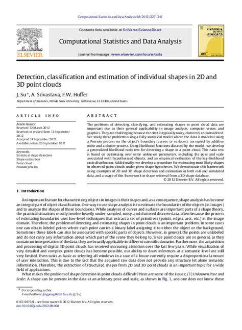 pdf detection classification and estimation of individual shapes in
