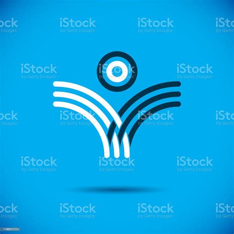 벡터 추상 기하학적 모양은 성공적인 비즈니스 경력 추상 적 기호로 사용하기에 가장 적합합니다 개선에 대한 스톡 벡터 아트 및